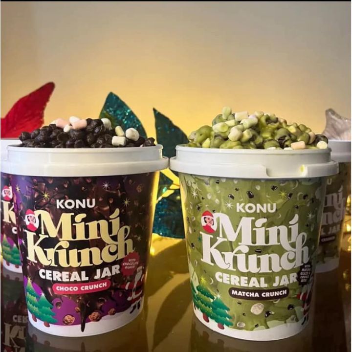 KONU Mini Krunch Cereal Jar ( Matcha, Choco, Cookies and Cream, Duo ...