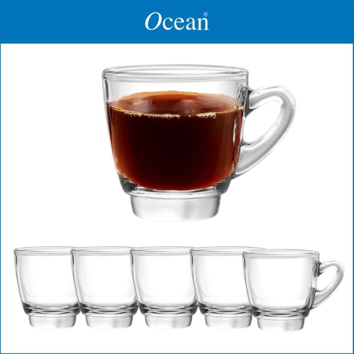 Ocean Glassware Kenya Espresso Cup High-Quality Clear Glass Mug 65ml ...