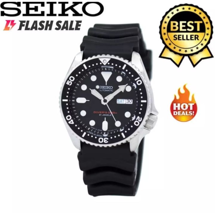 Seiko Divers Automatic Japan Movement Waterproof Watch with Day Date ...