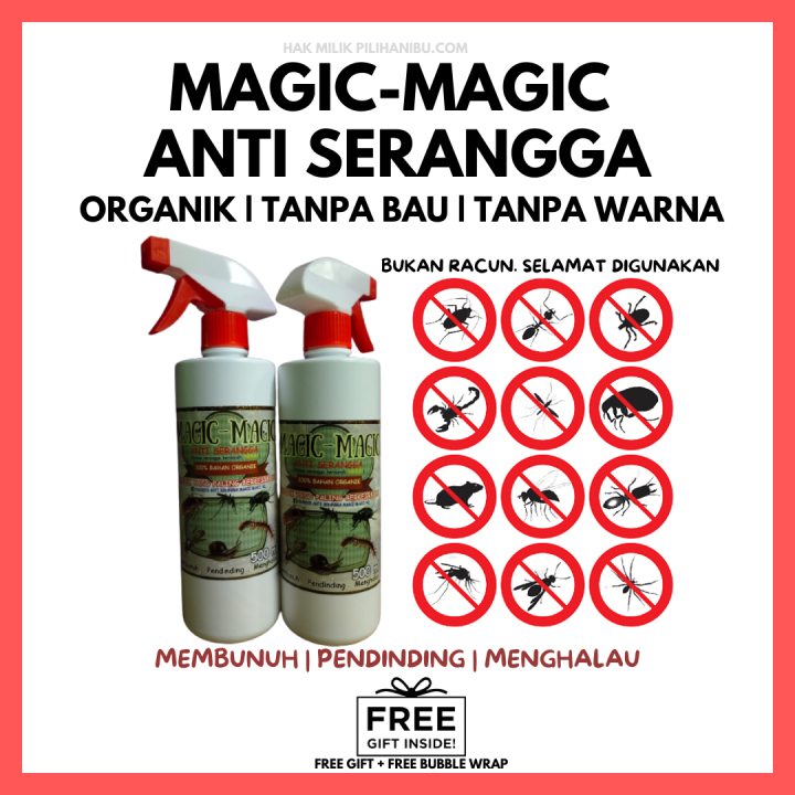 Spray Magic Magic Anti Serangga Organik Ubat Semut Lalat Lipas Kuya ...