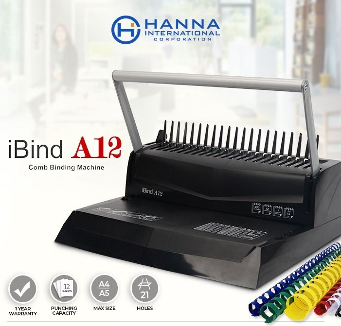 A4 Comb Binding Machine (iBind A12) 12 Sheets | Lazada PH
