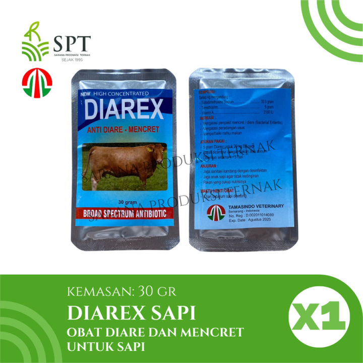 DIAREX SAPI 30 G OBAT ANTI DIARE DAN MENCRET UNTUK SAPI | Lazada Indonesia