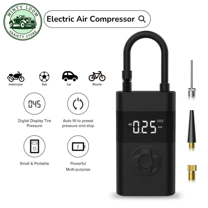 Portable Air Compressor 150PSI Tire Inflator with LCD Display, Portable ...