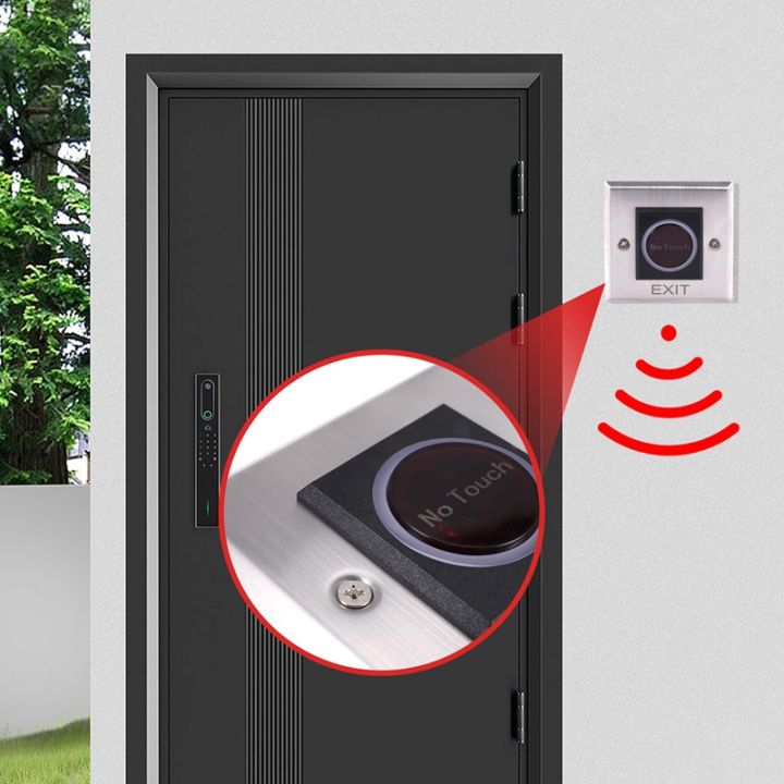 Infrared Sensor Switch No Contact Contactless Switches Door Release Exit Button with LED ...