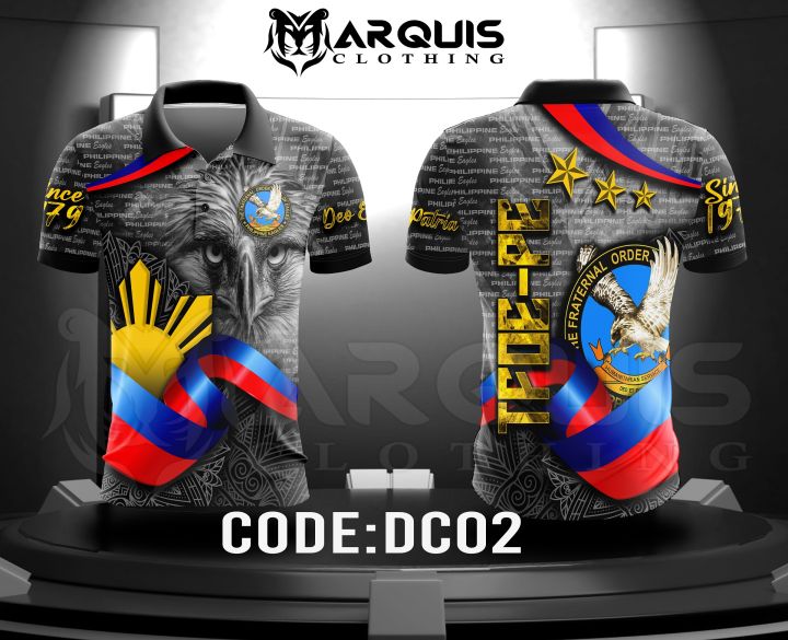 The Fraternal Order of Eagles - Polo Shirt Full Sublimation DC02 Philippine flag | Lazada PH