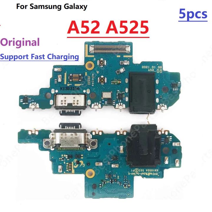 Original USB Charger Board For Samsung Galaxy A52 A525 4G 5G Charging Port Plate Ribbon Socket ...