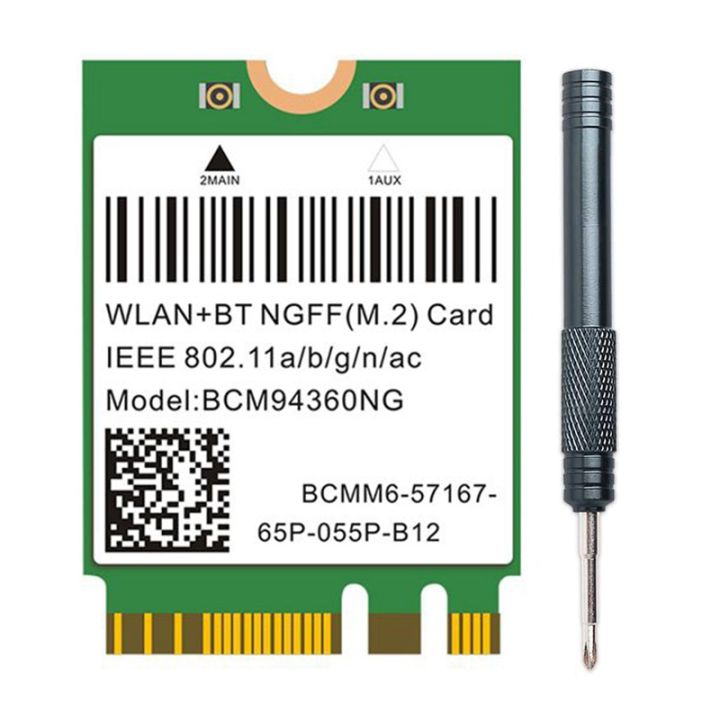 Dual Band 1200Mbps BCM94360NG WiFi Card for MacOS Hackintosh 802.11Ac Bluetooth 4.0 Wireless ...