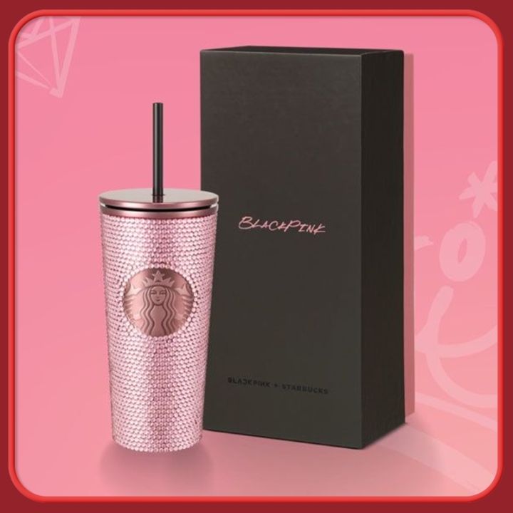Blackpink Starbucks Cups Diamonds Dazzle Colour Pink Flashing Durian ...