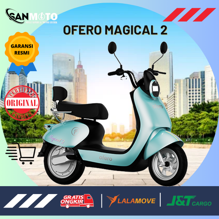 SEPEDA LISTRIK OFERO MAGICAL 2 LITHIUM GARANSI RESMI | Lazada Indonesia
