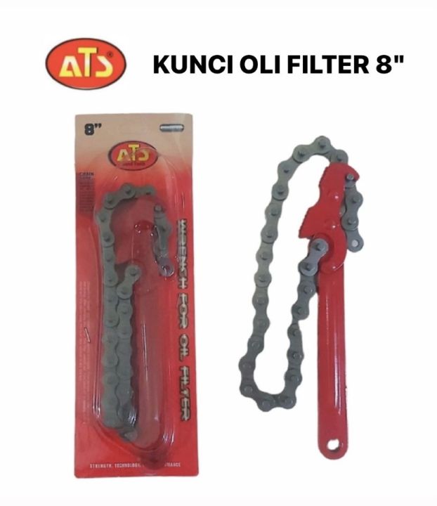 ATS Kunci Oli Filter 8" Model Rantai Pembuka Oil Filter Wrench Chain ...