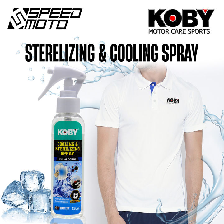 KOBY COOLING & STERILIZING SPRAY W/ 75% ALCOHOL 120ML / KOBY DEODORIZER ...