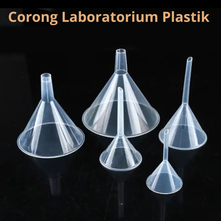 Corong Plastik Corong Plastic Funnel Laboratorium Funnel Corong Kimia ...