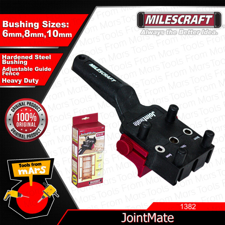 MILESCRAFT Jointmate 6mm, 8mm, 10mm Joint Mate #1382 Handheld Dowel Jig ... MILESCRAFT Jointmate 6mm, 8mm, 10mm Joint Mate #1382 Handheld Dowel Jig ...