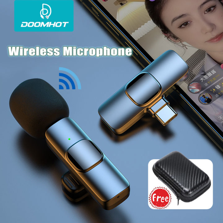 DoomHot Wireless Lavalier Microphone New Professional Portable Lapel ...