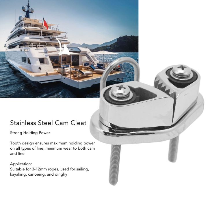 Rope Cam Cleats Easy To Adjust Strong Holding Fast Entry Fairlead ...