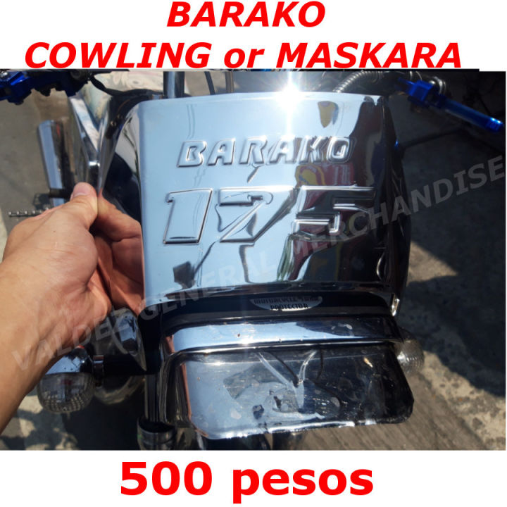 Barako 175 Cowling, Maskara Stainless VISOR NOT INCLUDED "B175 logo ...