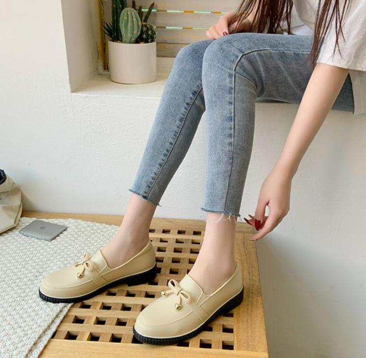 2024 Versatile Retro British Fashion Design Fashion Thick Sole Work ...