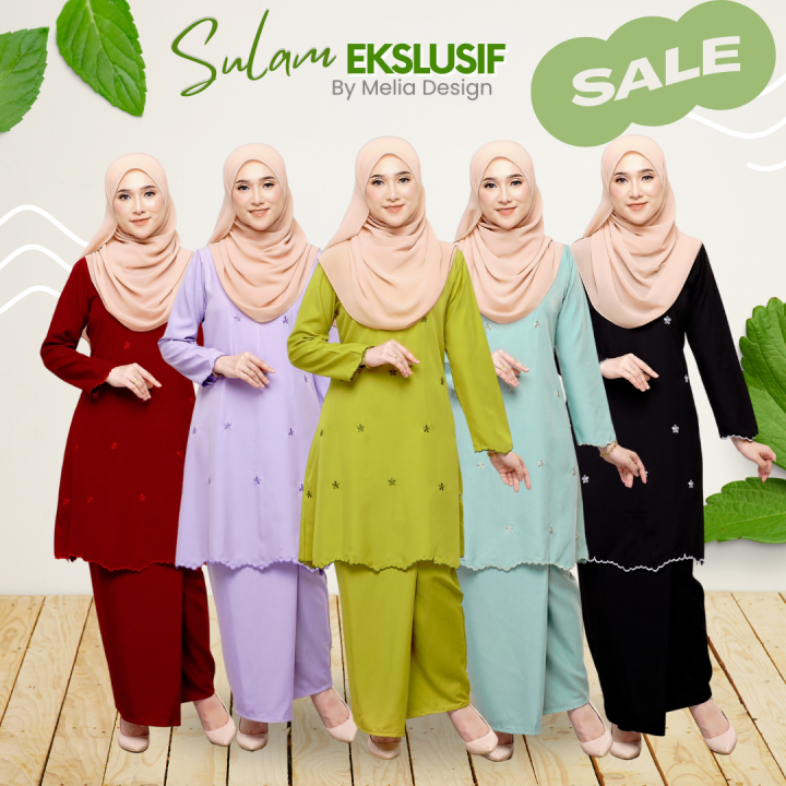 Melia Design Baju Kurung Moden Sulam Eksklusif Murah Viral Baju Tunang ...