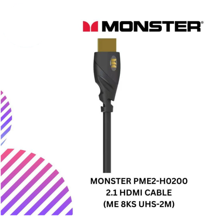 MONSTER PME2-H0200 2.1 HDMI cable (ME 8KS UHS-2M) | Lazada