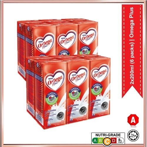 NESTLE OMEGA PLUS UHT 6 X 200 ML | Lazada Singapore