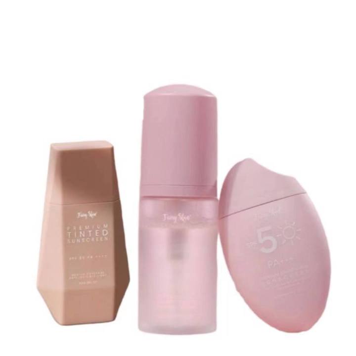 SkinFairy Premium Brightening/Tinted Sunscreen/Facial Foam SPF50PA ...