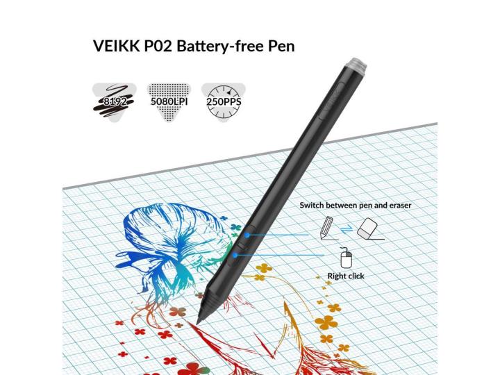 (Ready Stock) VEIKK P002 Passive Pen with Pen Pocket for VEIKK A50 A15 ...