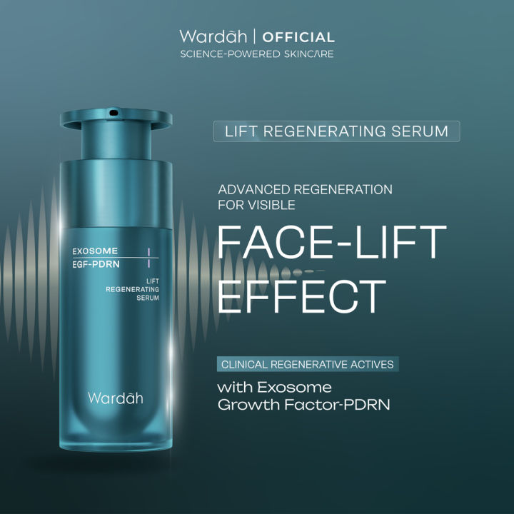 Wardah EXOSOME + PDRN Lift Regenerating Serum (Clinic Treatment Serum ...