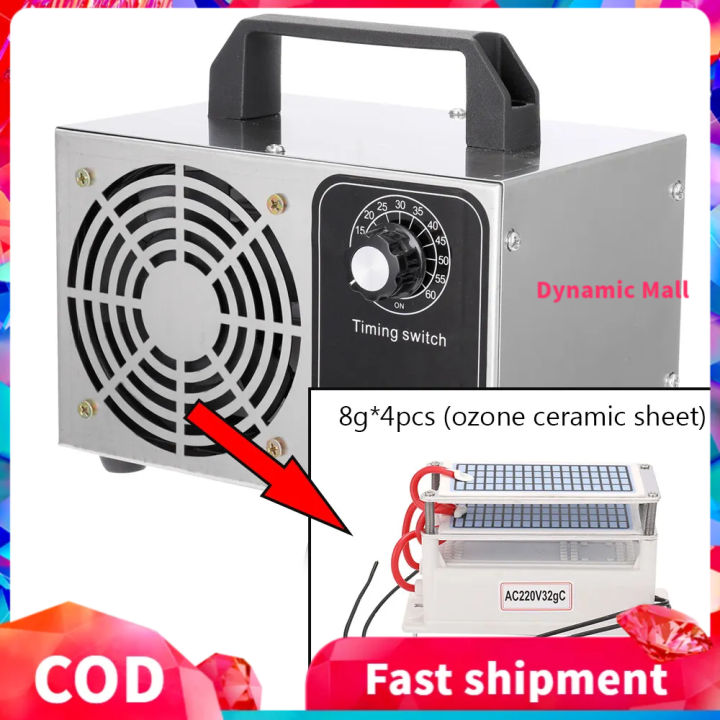 32g/h Portable Ozone Generator Machine Air Filter Purifier For Home Car Formaldehyde | Lazada PH