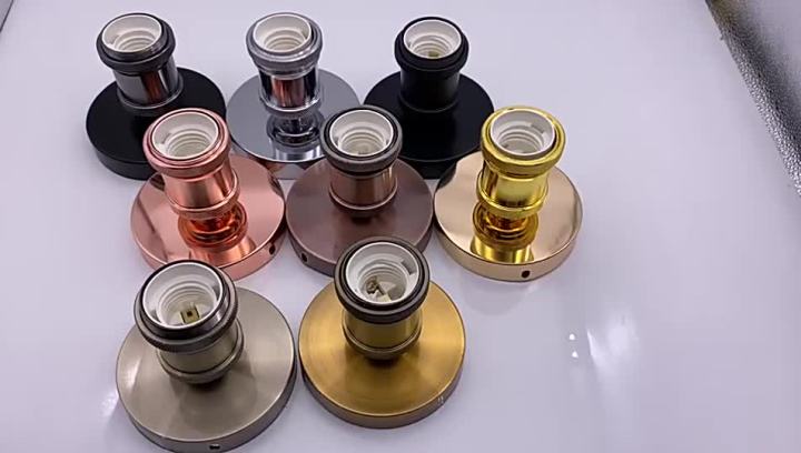 5 colors lamp base E26 E27 electroplating vintage r antique Edison ...