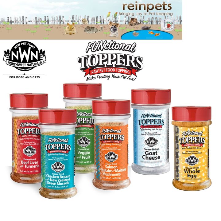 Northwest Natural Raw Freeze Dried Pet Food FUNctional Toppers for Cats ...