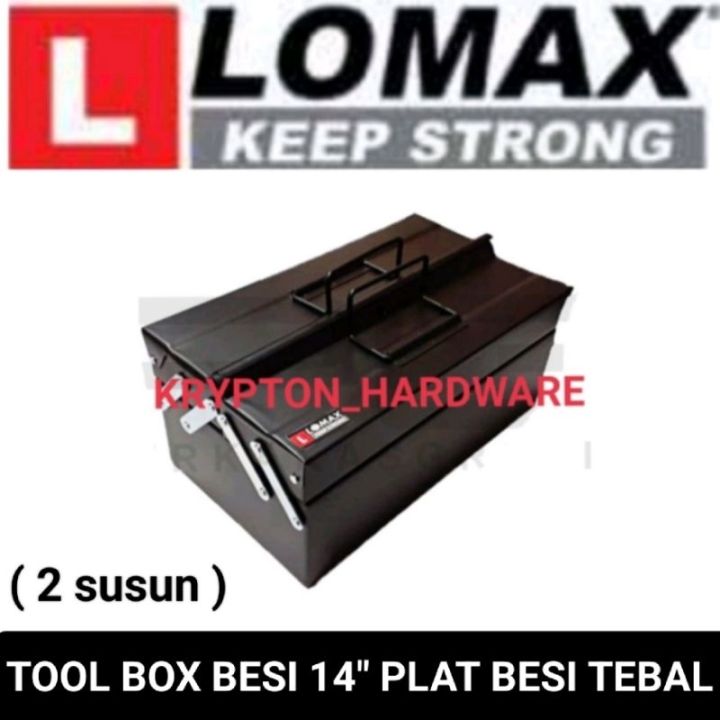 tool box besi 2susun 14 lomax ( plat tebal ) | Lazada Indonesia