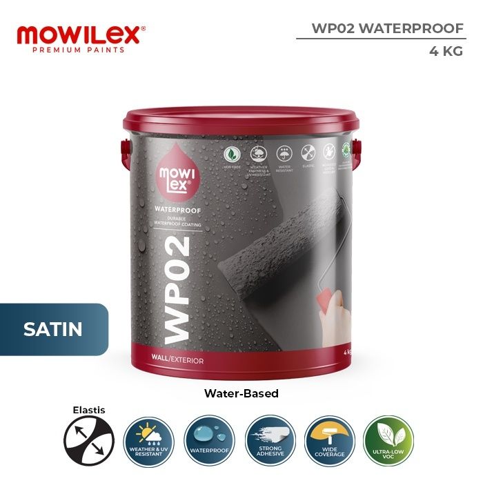 Mowilex WP02 Waterproof Cat Pelapis Anti Bocor 4 Kg | Lazada Indonesia