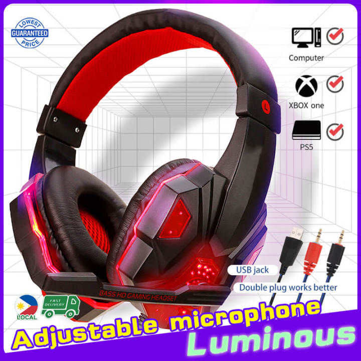 Wired gaming headset Subwoofer Stereo Noise-cancelling headset with ...
