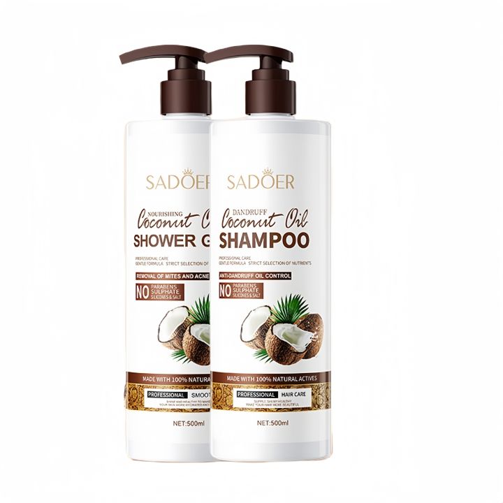 Sea Salt Coconut Oil Shampoo Anti-Dandruff Refreshing Control Oil Fluffy Repair Frizz 500ML | Lazada