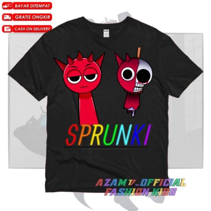 🐶🐶 เสื้อยืดเด็ก SPRUNKI INCREDIBOX RADDY CHILDRENS เสื้อผ้าฟรี NAMA ...