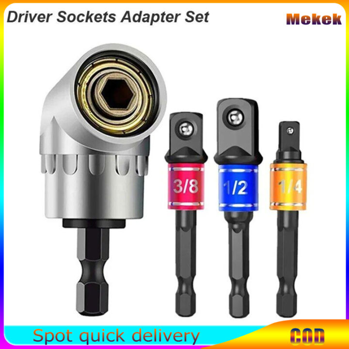 Socket Wrench Adapter Extension Set, Drill Bit Power Socket Screwdriver ...