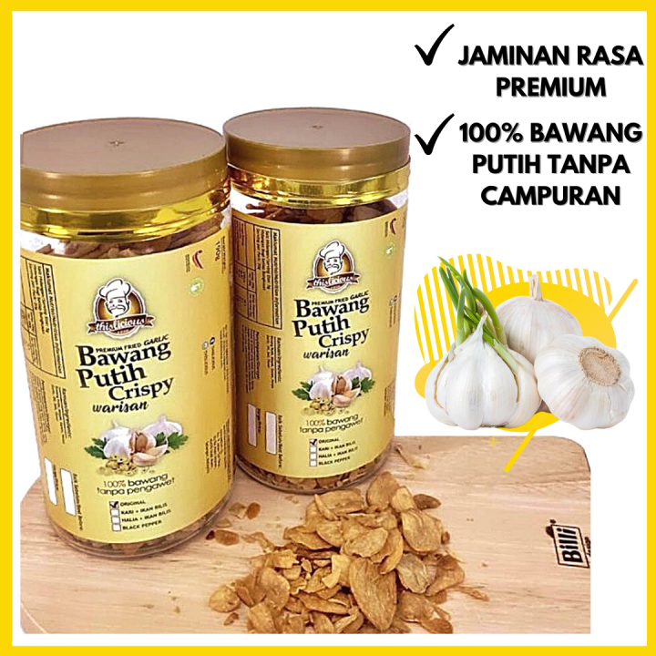 BAWANG PUTIH GORENG CRISPY WA | GARLIC FLAKES CRISPY WARISAN | PANTANG ...
