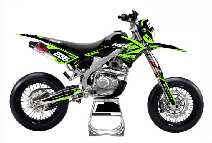 sticker decal full body variasi kawasaki klx bf motip grafis warna ...