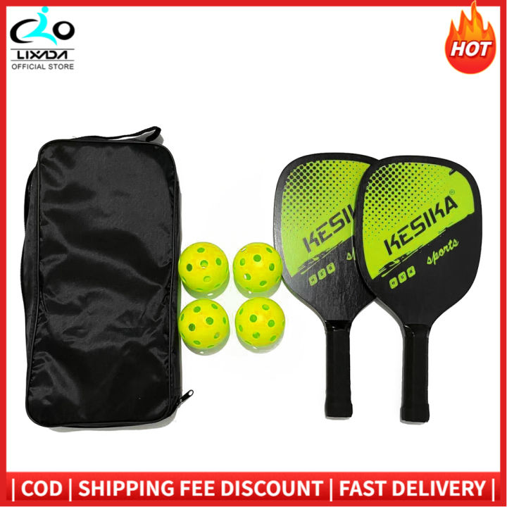 Pickleball Paddle Set Pickleball Rackets Ball Set 2 Rackets & 4 ...
