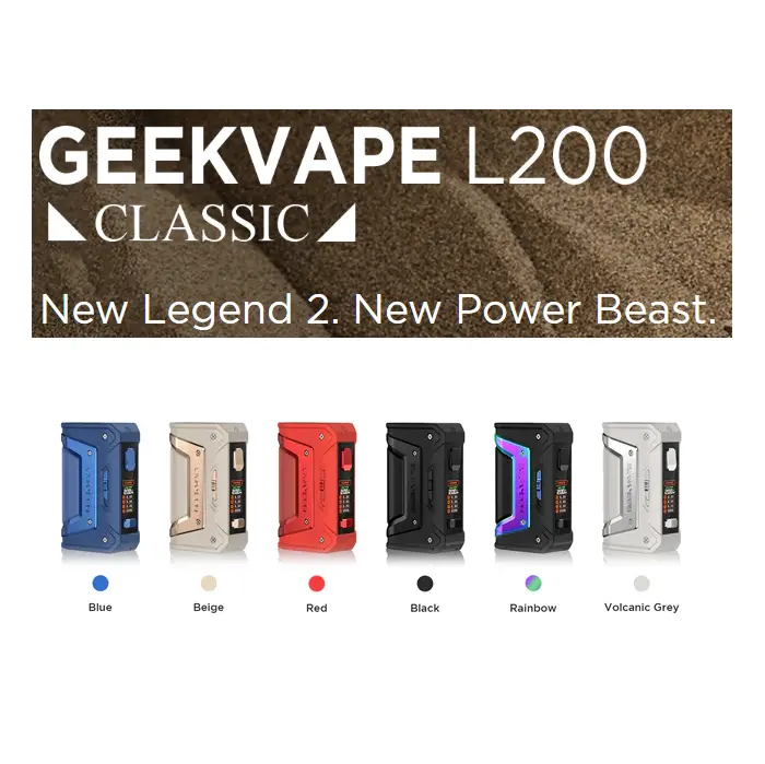 Original Geekvape L200 (Aegis Legend 2) Classic Kit 200W Box Mod 200W ...