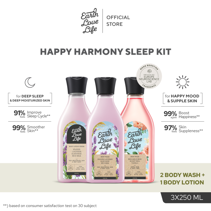 [TRIPLE PACK] EARTH LOVE LIFE Bundle 2 Body Wash & 1 Body Lotion 250m ...
