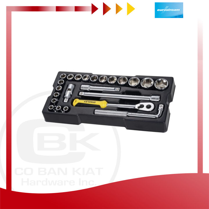 Stanley STMT741738 6Points 1/2 Drive Metric Socket Module 23 Piece Set ...