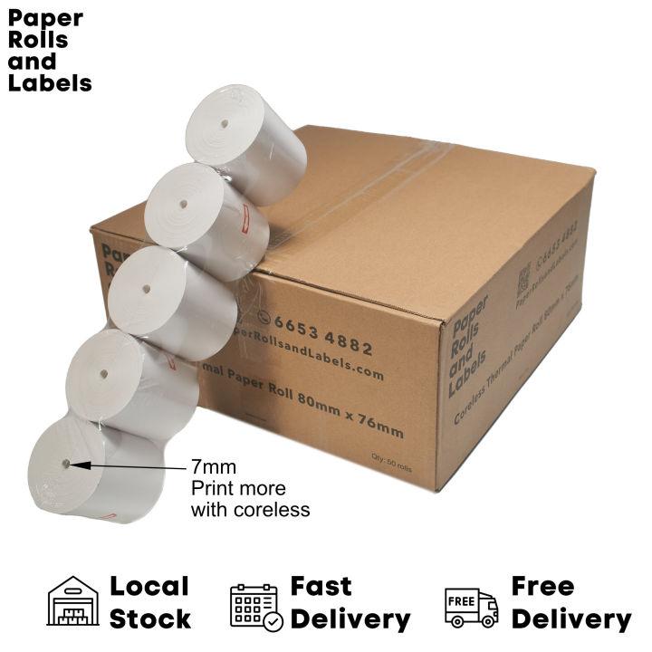 POS Receipt Thermal Paper Roll - Premium Quality - 20, 10 and 5 rolls ...