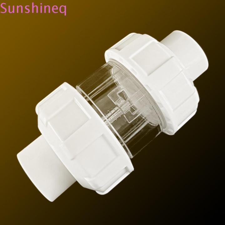 SUNSHINEQ Anti-siphon Aquarium Check Valves Non Return UPVC Fish Tank ...