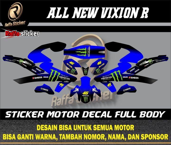 Decal Vixion R Decal All New Vixion Stiker Vixion R Full Body stiker ...