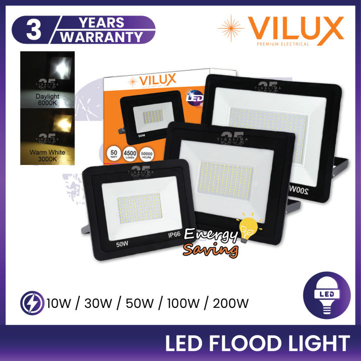 LED Flood Light 10W 30W 50W 100W 200W IP66 Waterproof Outdoor Lighting ...