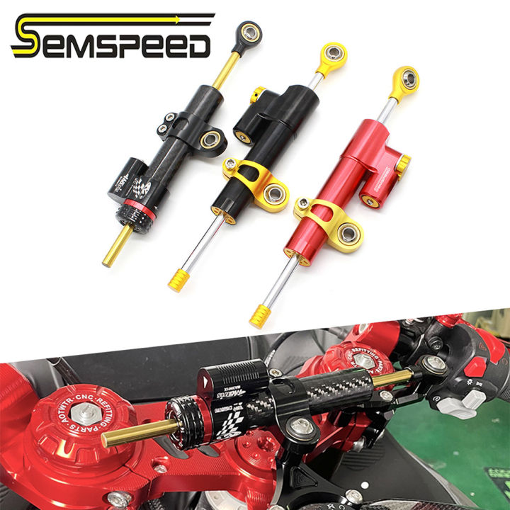 Universal Motorcycle Adjustable Steering Damper Stabilizer Bracket ...