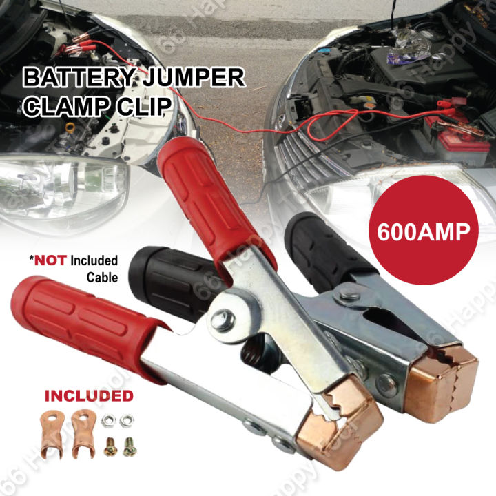 Portable Car Vehicle Heavy Duty Car Battery Jumper Clamp Clip Copper ...