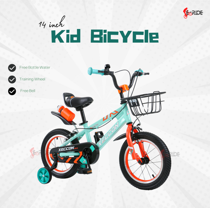 BASIKAL BUDAK 14" INCH / XECCON KID BICYCLE 14" INCH / TAYAR ANGIN | Lazada