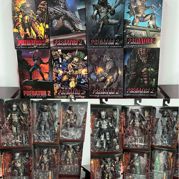 NECA Predator Shaman Scout Warrior Battle Drmaced Ahab Ultimate Guardian Lost City Hunter Jungle ...